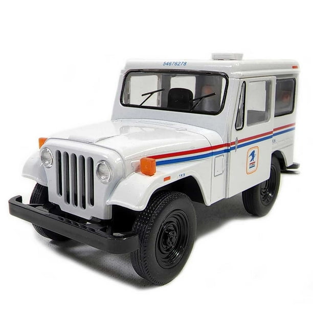 5" Die-cast: USPS Classic 1971 Jeep DJ-5B Mail Truck White Edition ...
