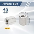 BDKWID-10Pcs UNC 1/4"-20 Coupling Nuts, 12mm Length 304 Stainless Steel ...