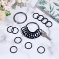 Alloy & Iron Spring Gate Rings Ring with Split Rings Gunmetal 59x5mm ...