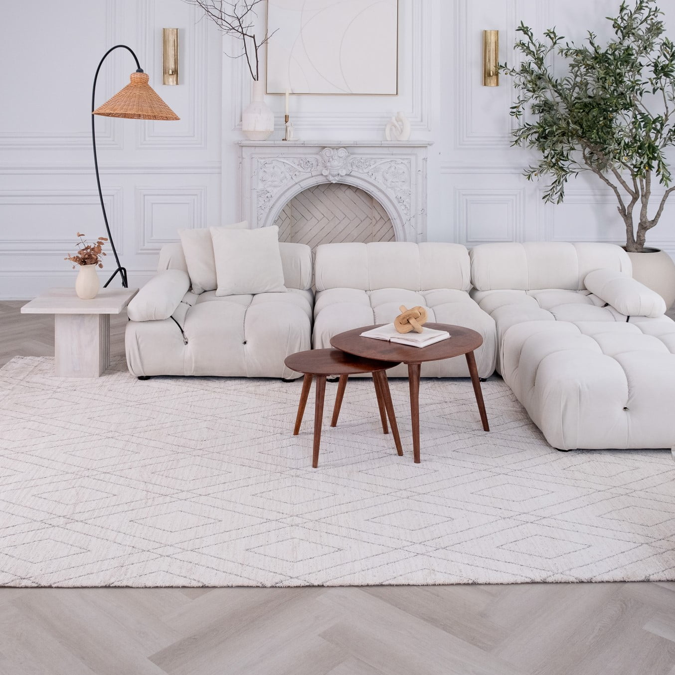 Click here for Rug Branch Casa Abstract Indoor Area Rug  Beige Gr... prices