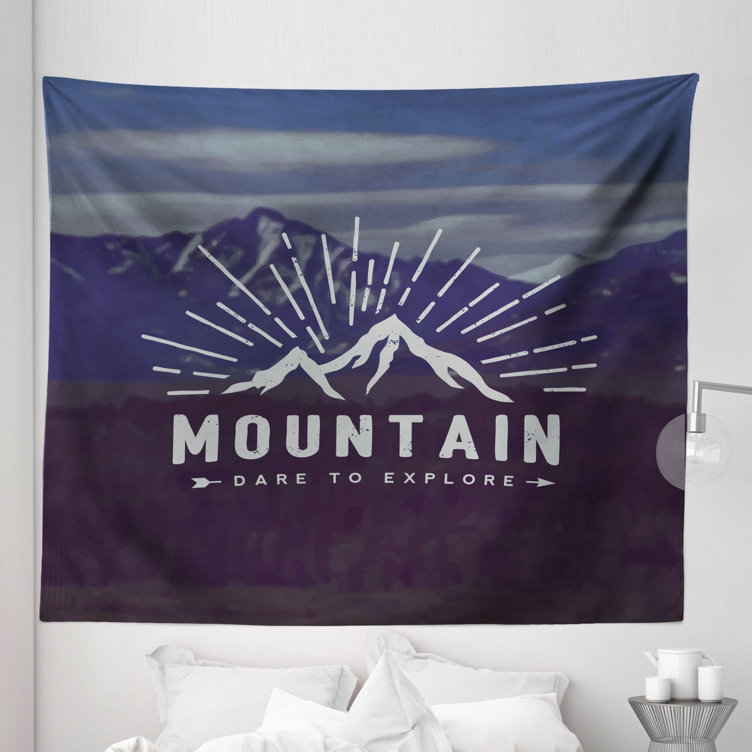 Adventure Tapestry, Dare to Explore Words Mountain Landscape Journey ...