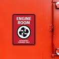 Portrait Round Plus Engine Room Authorized Personnel Only Door or Wall ...