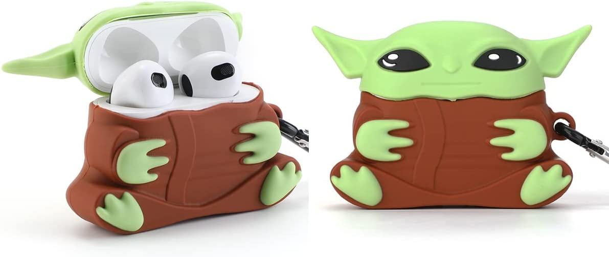 3D Yoda Case for AirPod 3 Case,3D Cute Cartoon Women Girls Kids Stylish ...