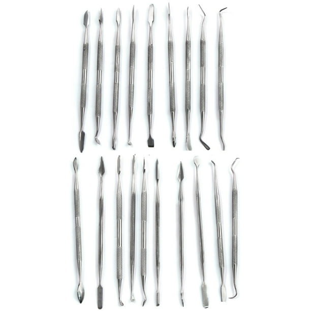 19 Piece Dual Sided Stainless Steel Wax Clay Carving Pick and Spatula ...