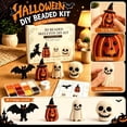 3D Beaded Skeleton DIY Kit Halloween Craft 4 Piece Bat Pumpkin Ghost ...