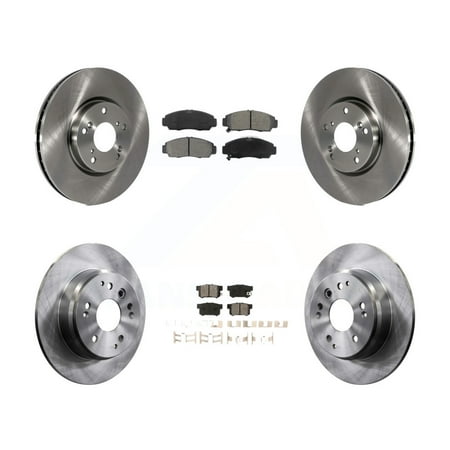 Transit Auto - Front Rear Disc Brake Rotors And Semi-Metallic Pads Kit ...