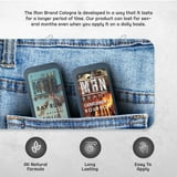 The Man Brand's Solid Cologne Balm Pack- Bay Rum and Bourbon (Set of 2 ...