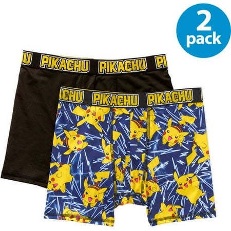 Pokemon Pikachu 2 Pack Boxer Briefs - Medium Black | Walmart Canada