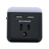 Xtreme Night Light Plug with 2 USB Ports and 1 AC Outlet Quick Charging ...