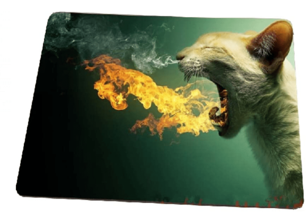 Fire Breathing Cat Mousepad Kitten Animal MP-258 - Walmart.com