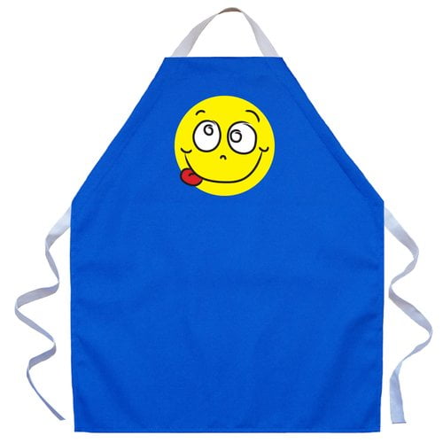 Attitude Aprons by L.A. Imprints Silly Face Apron in Royal - Walmart ...