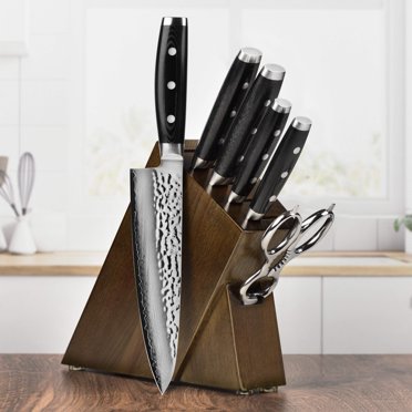 Enso SG2 18 Piece Walnut Knife Block Set - Made in Japan - Walmart.com