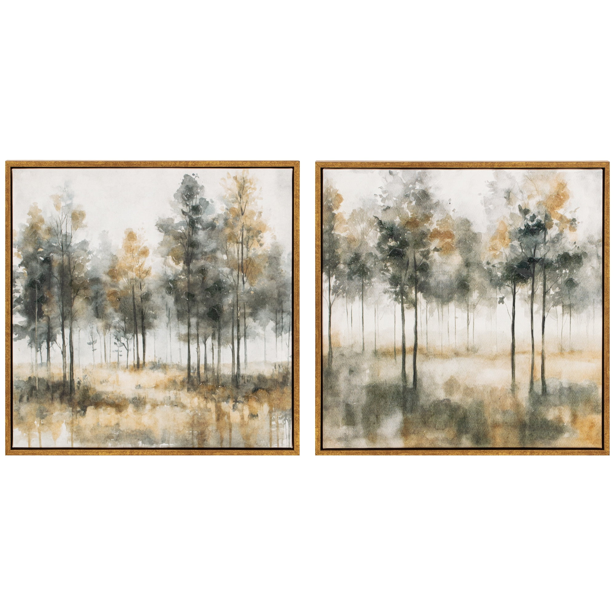 Click here for No Brand Import Ex Set Of Two Tree Landscapes Fram... prices