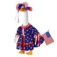 Amketima Patriotic Goose Outfit for 23 Inch Statue Red White Blue Star ...