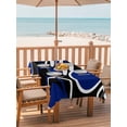 Abstract Geometric Lines Rectangle Outdoor Tablecloth with Umbrella ...
