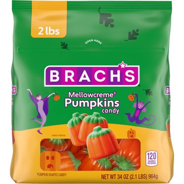 Brach's Classic Mellowcreme Pumpkins Candy, Perfect for Halloween Treat ...