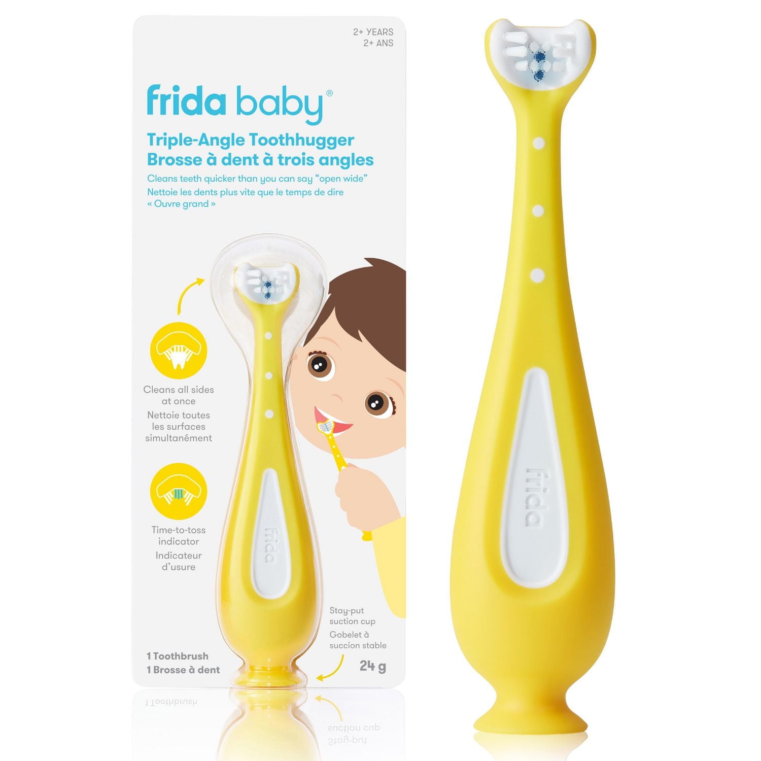 Frida Baby - SmileFrida Training Toothbrush for Toddlers Triple-Angle ...