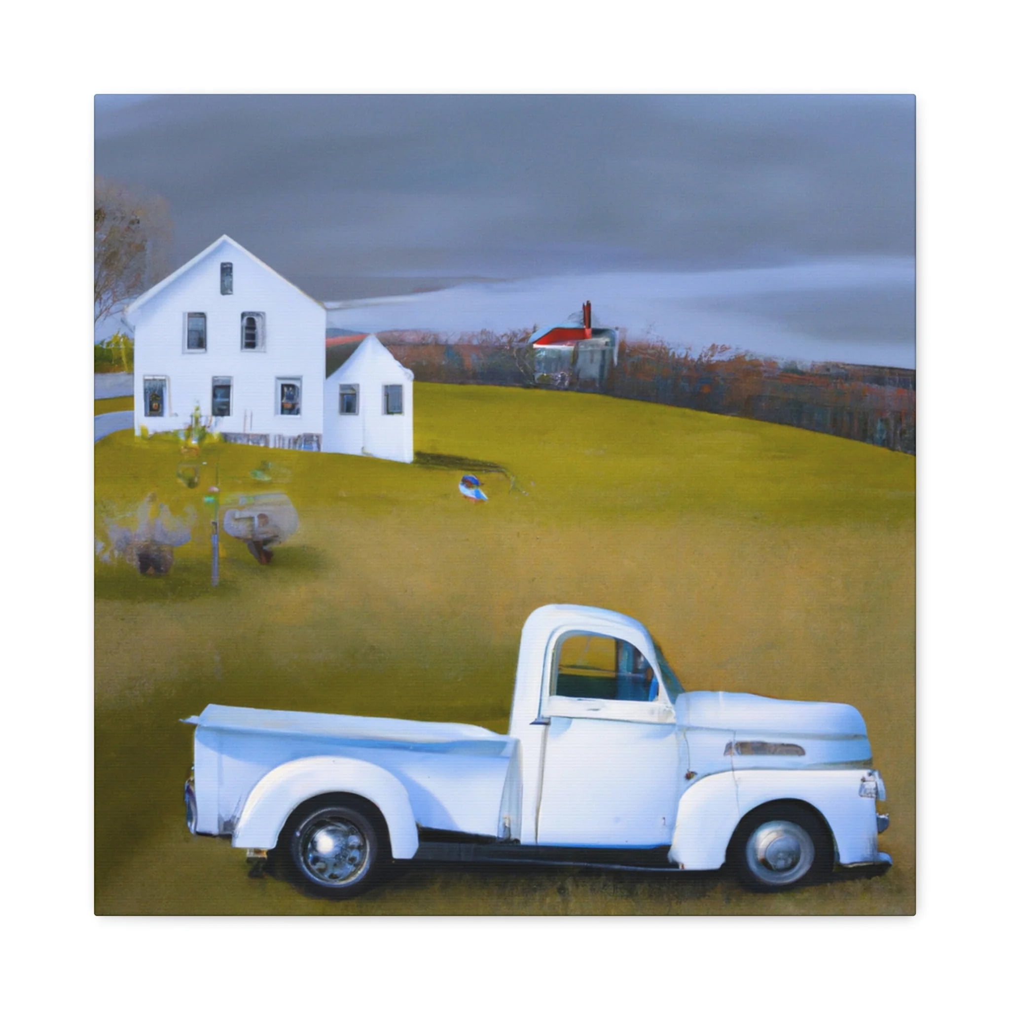 Old Pickup Surreality - Canvas - Walmart.com