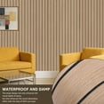 Peel and Stick PVC Slat Wall Panel, 118" x 15.75" Self Adhesive Faux ...