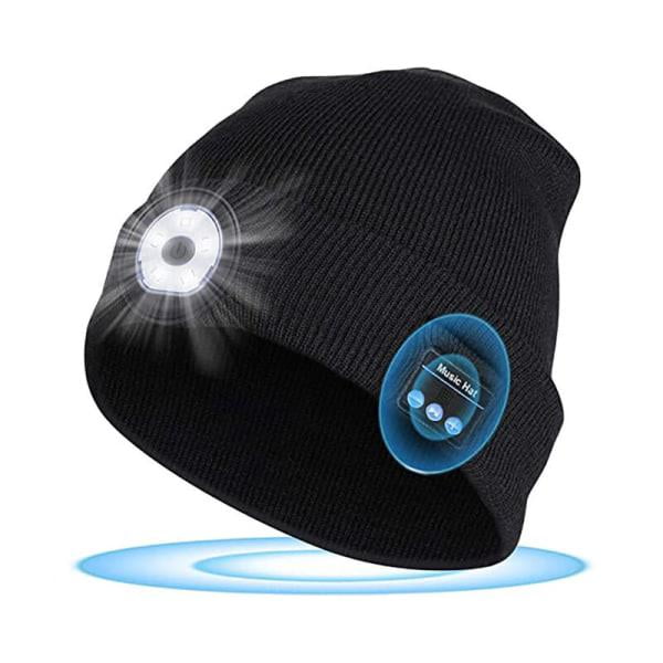 Gorro luminoso inalámbrico con Bluetooth, altavoces estéreo integrados ...