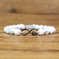 COAI His and Hers Infinity Howlite Onyx Stone Matching Couples ...