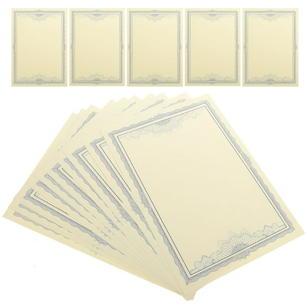 15 Sheets of Graduate Certificate Paper School Certificate Paper ...