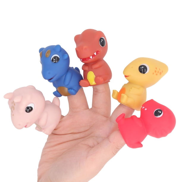 Soft Glue Animal Finger Puppets Cute Storytime Role Playing Educational ...