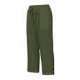 Avolia Polyester Cropped Pants Pure Color Fashion Trousers Autumn Daily ...