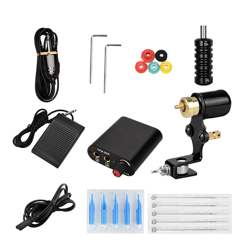 Tattoo Kit Rotary Tattoo Machine with Tattoo Grip 3RL Tattoo & 3RT ...