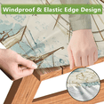 ADECORIVY Vintage Nautical Picnic Table Cover with Bench Covers ...