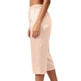 AGKIZG Women Imitation Ice Silk 7 Points Solid Color Sleep Pants Loose ...
