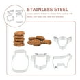 Oahisha Cow Shape Cookie Cutters,4Pcs Cow Shape Biscuits Molds ...