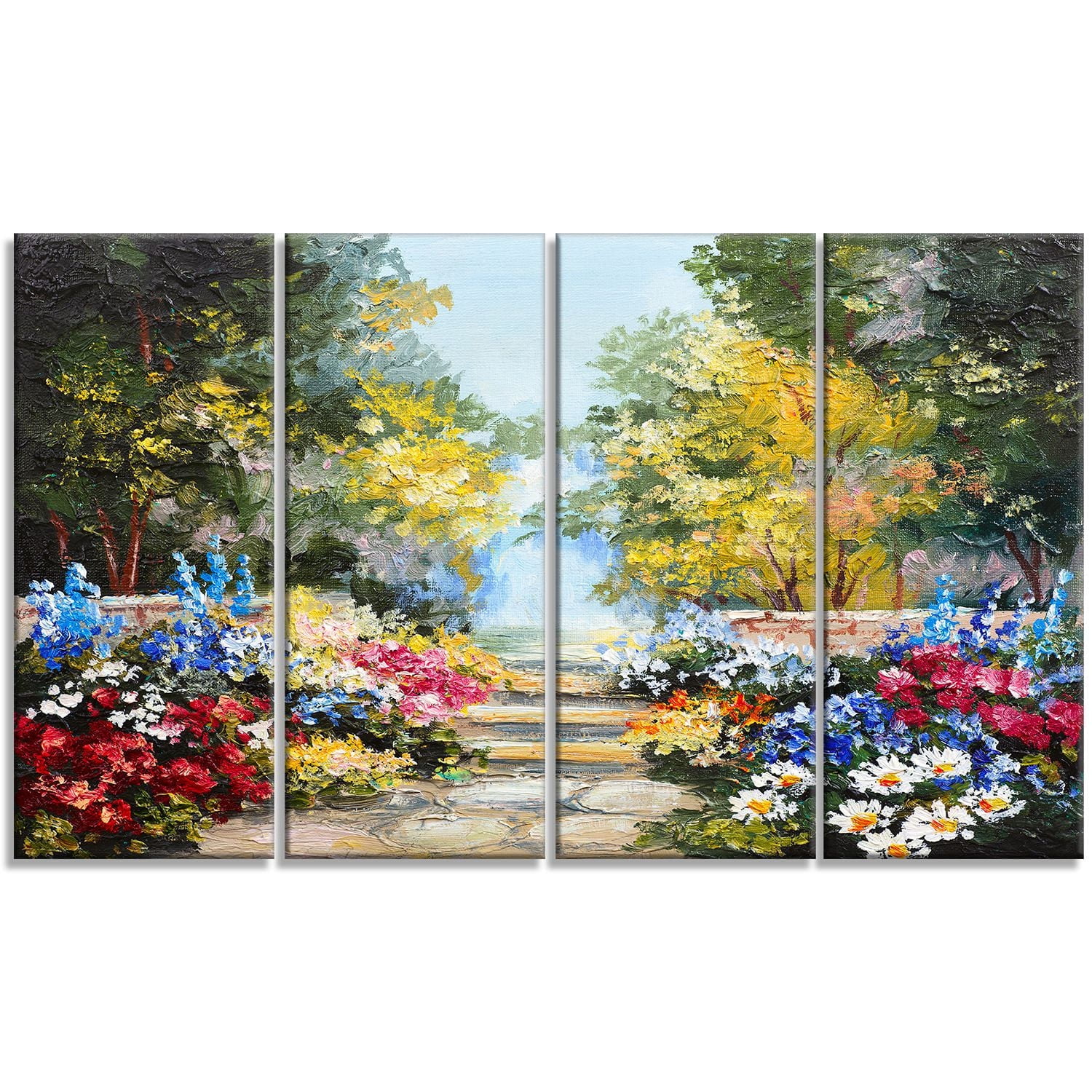 Click here for Designart Design Art Summer Forest With Flowers Mu... prices