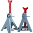 Heavy Duty 6 Ton Jack Stands Pair - Double Locking Pins - Handle Lock ...