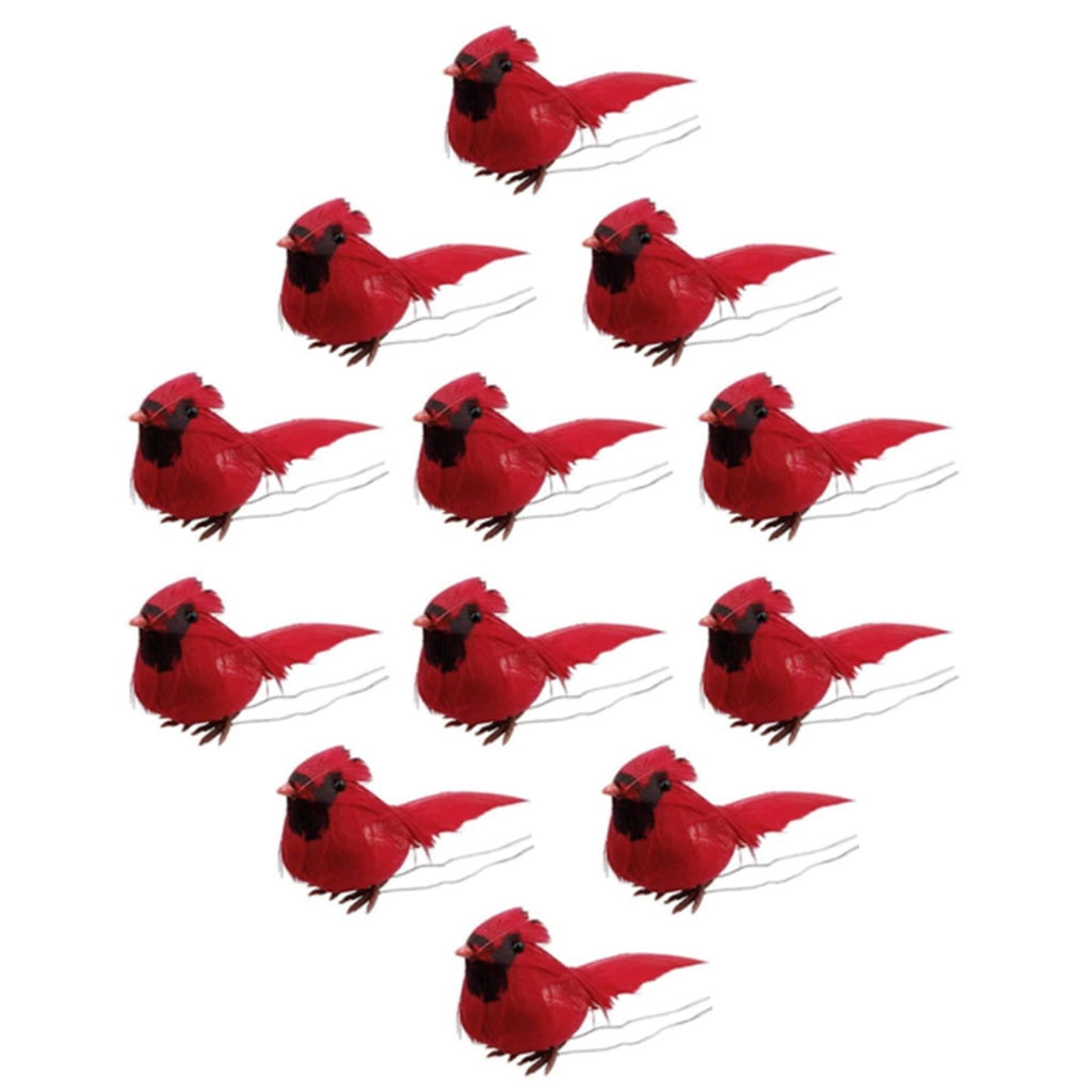 Buy 12 Pcs Robin Bird Figurine Realistic Bird Figure Simulation Animal ...