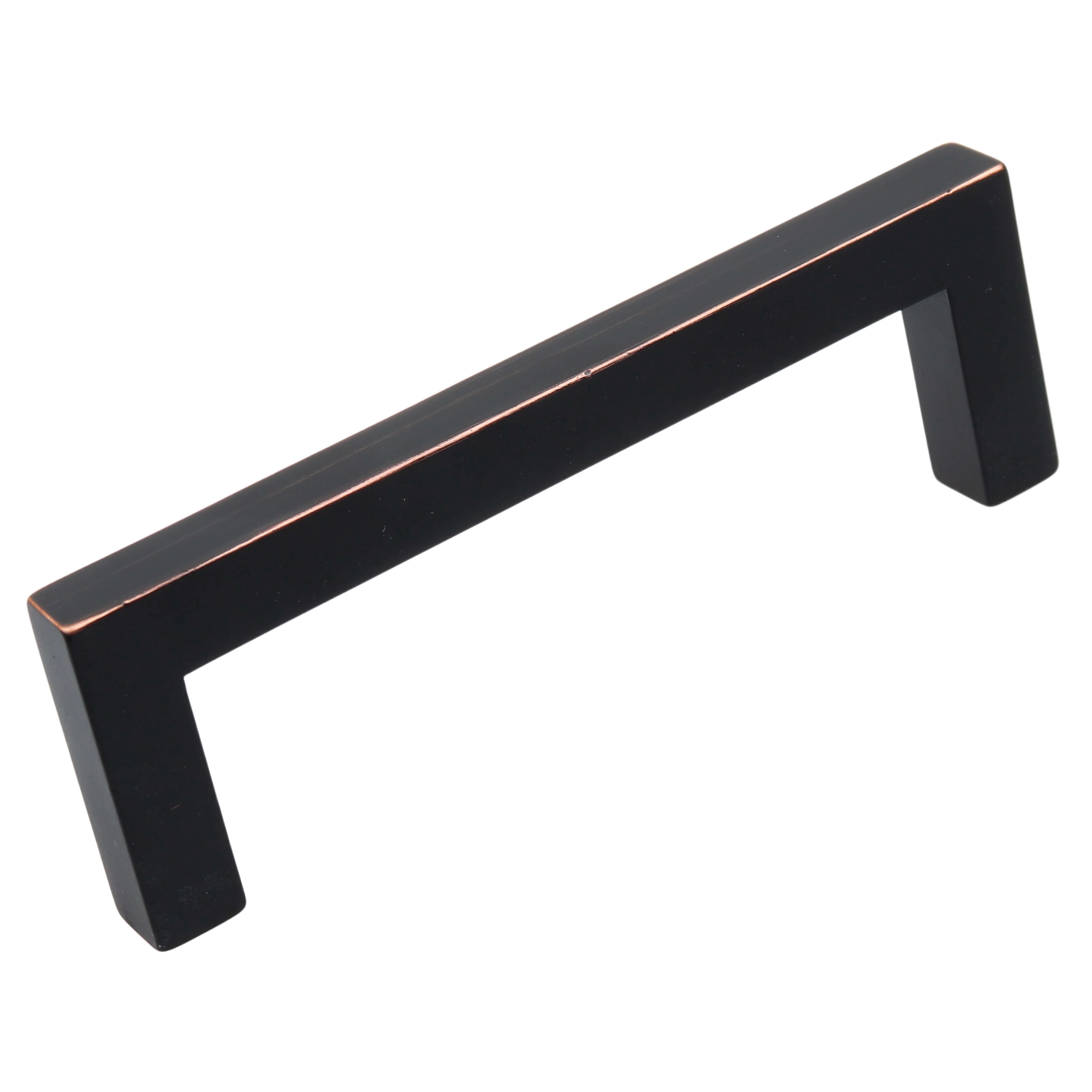 3-3/4 Inch Center to Center Solid Square Bar Pull Cabinet Hardware ...