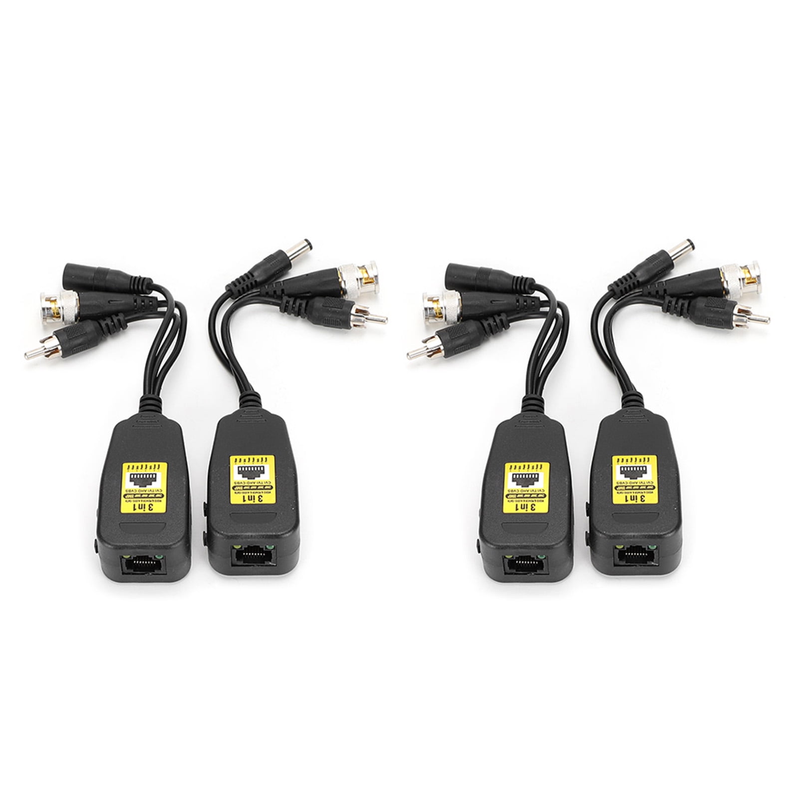 Audio Balun, 2 pares 3 en 1 PowerVideoAudio Transmisor de audio Video ...