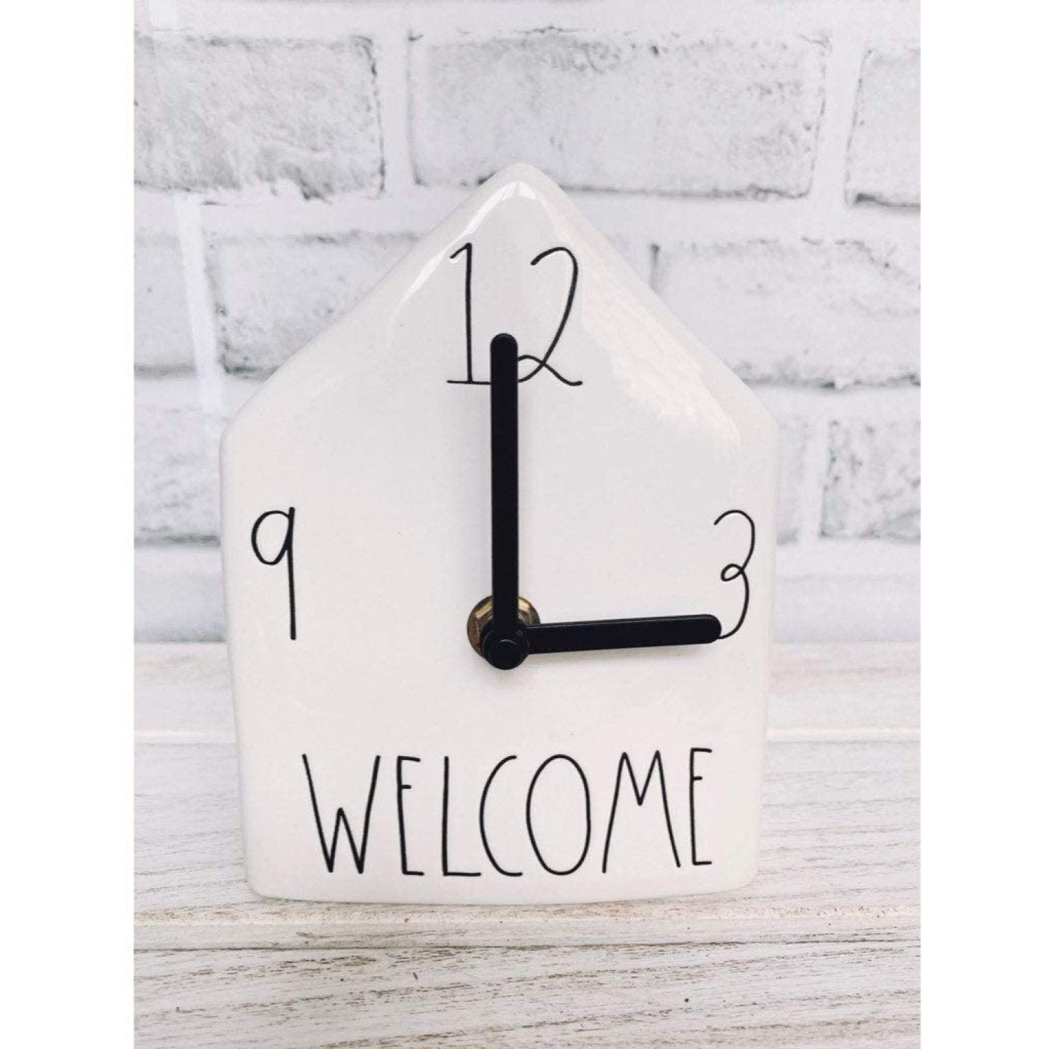 Rae Dunn by Magenta Home Ceramic LL Welcome Desk Shelf Clock 2019 ...