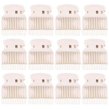 12pcs Plastic Set Hair Rollers Clips, Hot Roller Clamps, Hair Curler ...