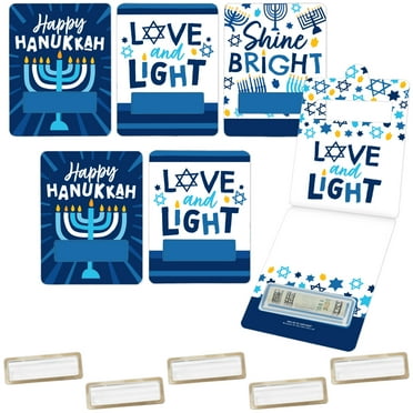 Big Dot of Happiness Hanukkah Menorah - Bingo Cards and Markers ...