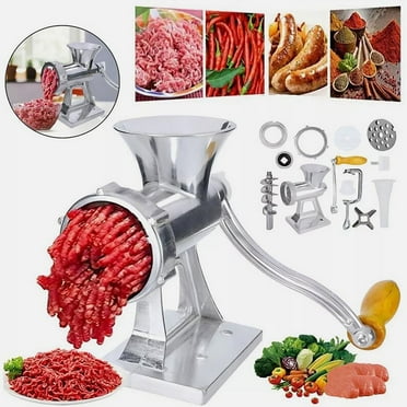 VEVOR Manual Meat Grinder, Heavy Duty Cast Iron Hand Meat Grinder with ...