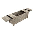 Furniture of America Scandi Wood Hidden Storage Bench in Weathered Oak ...