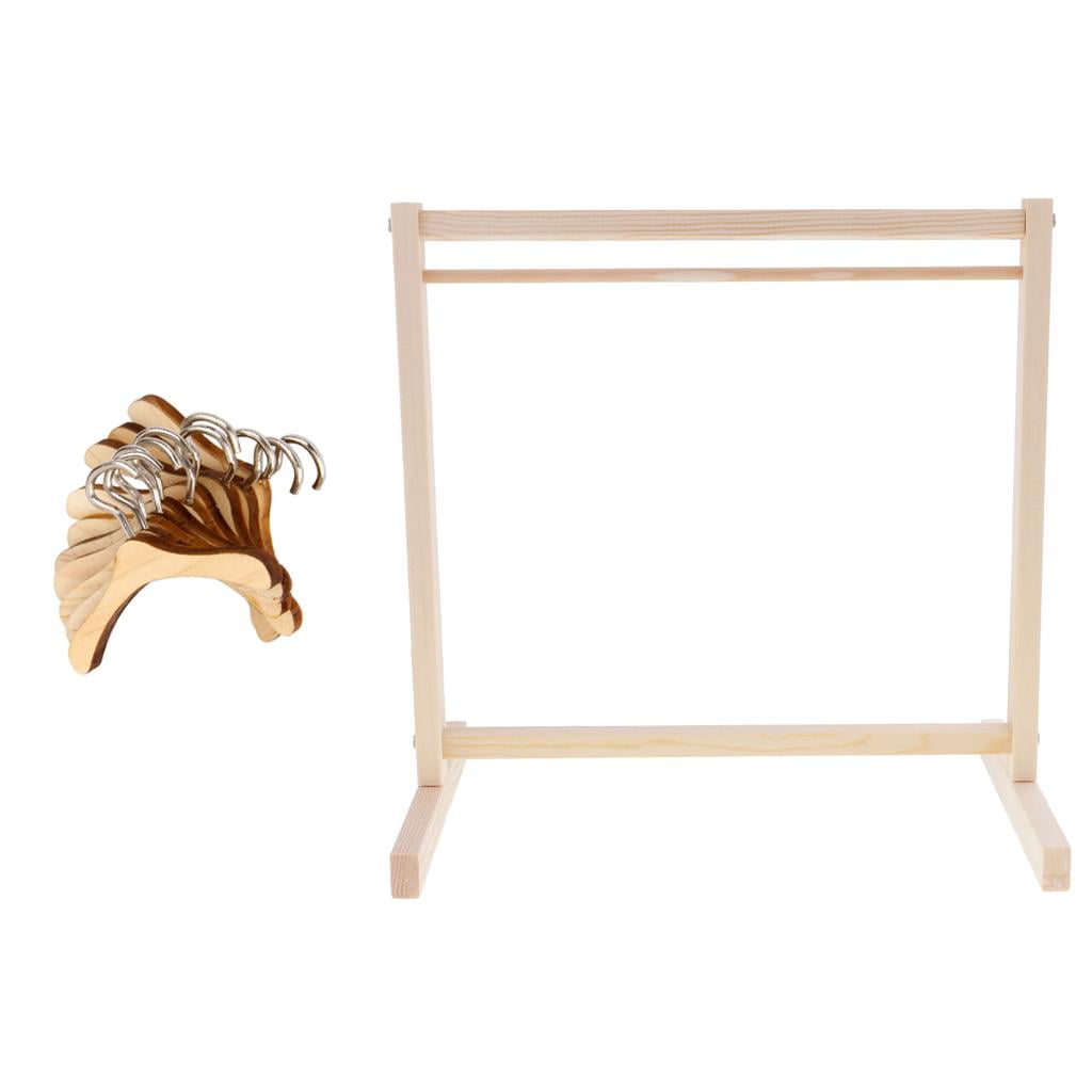 Click here for Milaget Wooden Diy Assembled Garment Rack With 10... prices