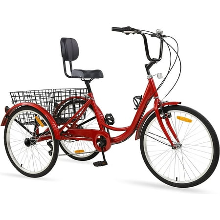 Diayung Adult Tricycle, 3 Wheel Bike Adult, Three Wheel Cruiser Bike 20 ...