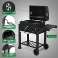Zintown BBQ Charcoal Grill Outdoor Barbecue Pit Smoker with Double ...