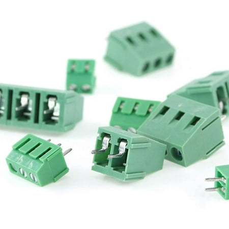 PCB Screw Terminal Block 2Pin 3Pin Pitch PCB Mount Screw Connector for ...