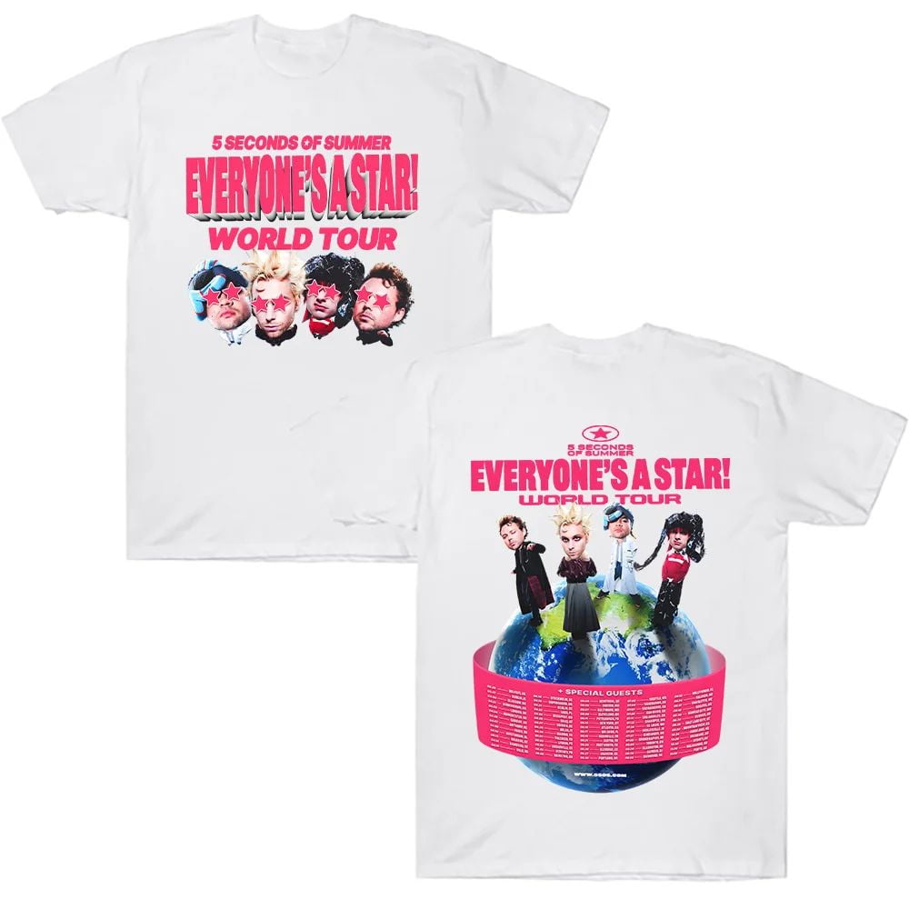 Click here for Nobrand Y2k Tops 5sos World Tour 2026 T-Shirts Sum... prices