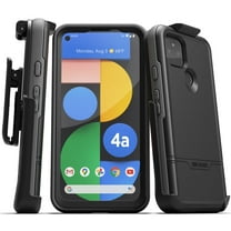 Encased Pixel 4a 5G Case with Screen Protector, Heavy Duty Full Body ...