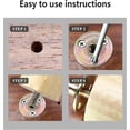 20PCS 1/4"-20Carbon Steel Round Base T-Nut, Brad Hole Tee Nut ...
