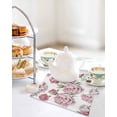 Pink Floral Dish Towels Set, Waffle Weave Kitchen Towels 2 Pieces ...